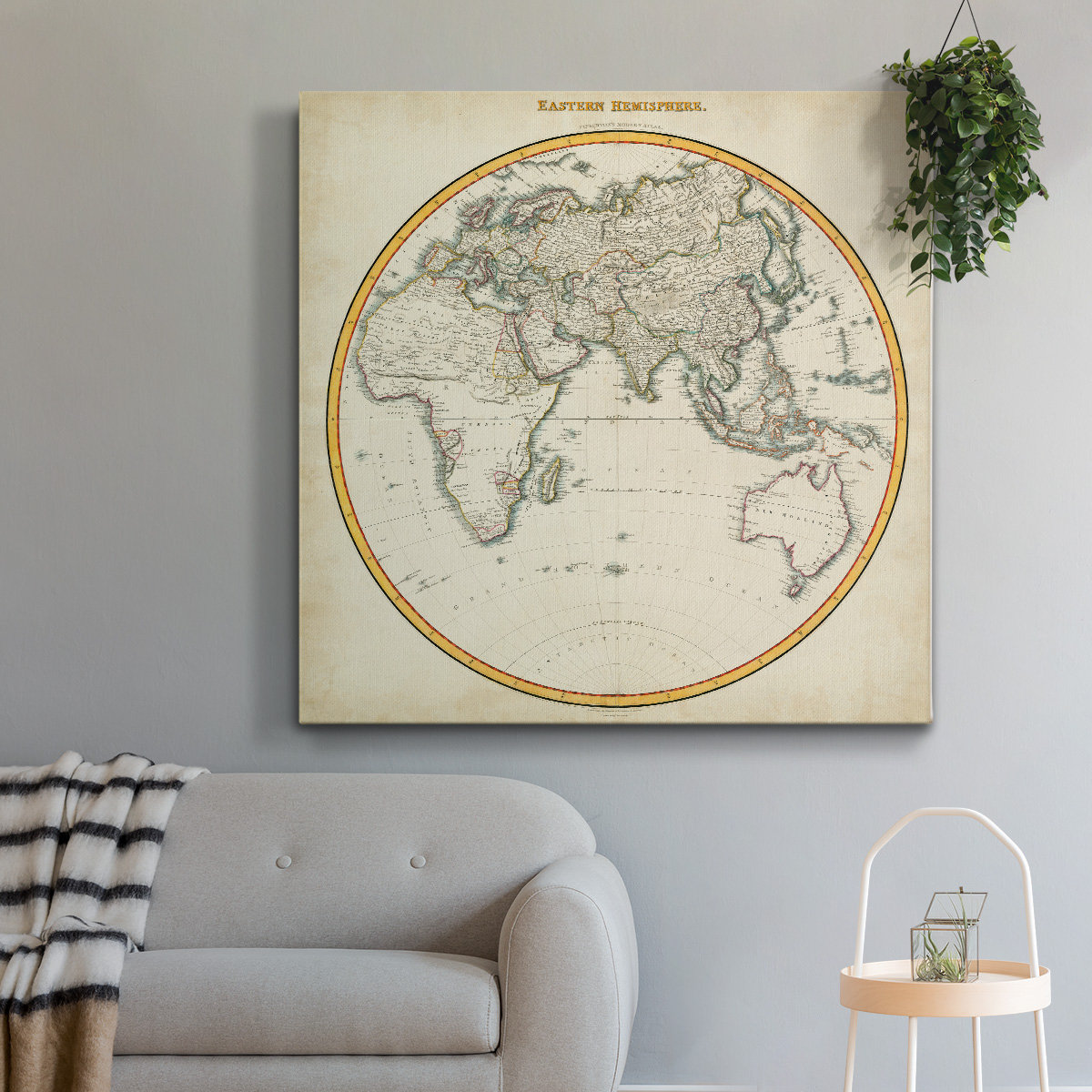 Williston Forge 1_1812 Eastern Hemisphere-Premium Gallery Wrapped Canvas - Wayfair Canada